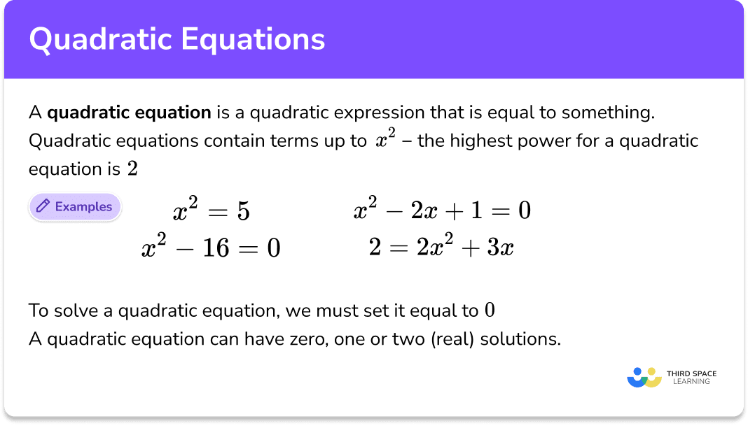 Algebra Revision - GCSE Maths - Third Space Learning